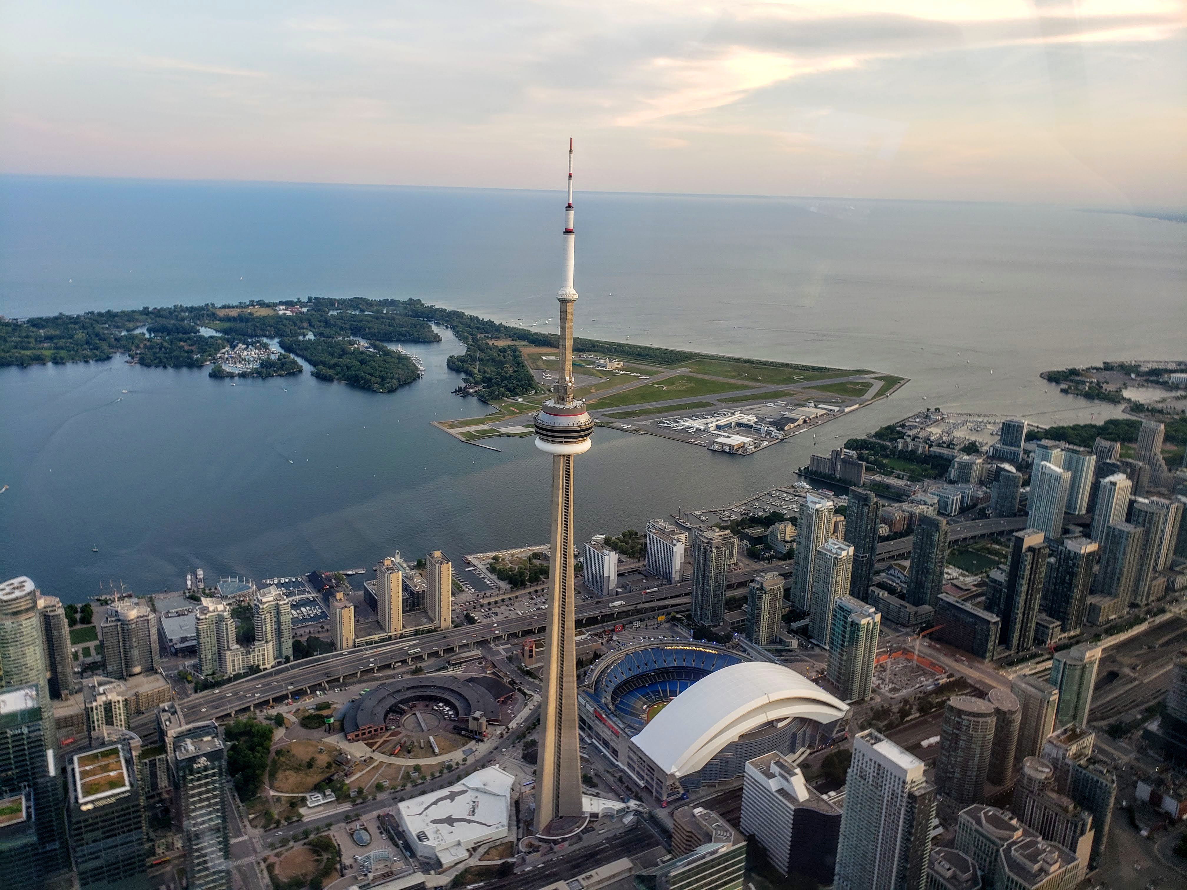 Fly to Toronto Island for a baseball game, Ripley’s Aquarium visit, or ...